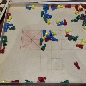 Old HALMA table board game for children and adultsfamily | Etsy