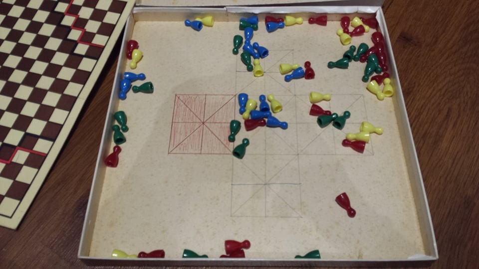 Old HALMA Table Board Game for Children and Adults,family Game,made in ...