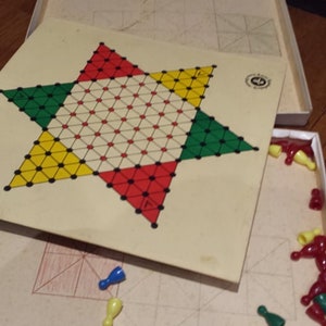 Old HALMA table board game for children and adultsfamily | Etsy