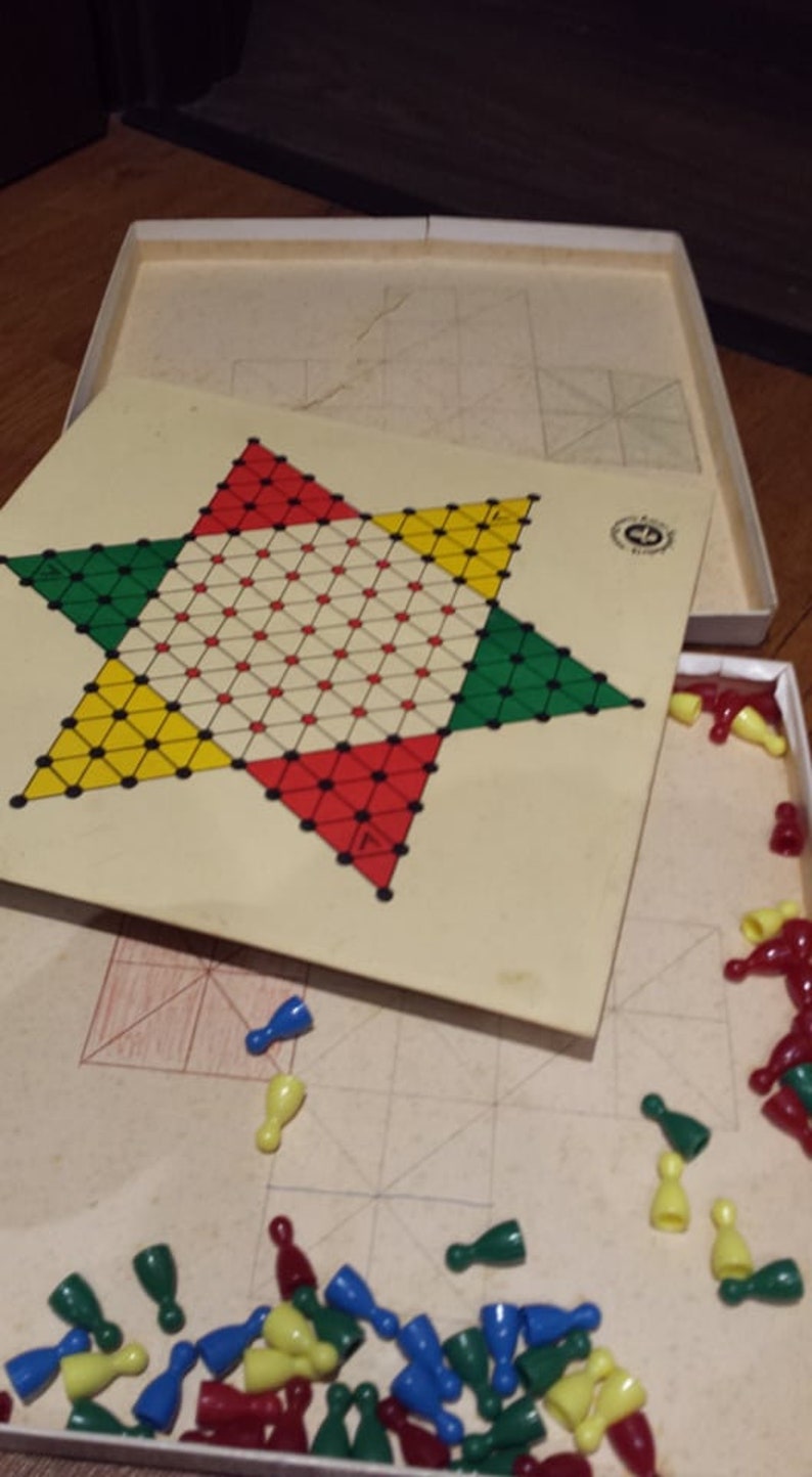 Old HALMA Table Board Game for Children and Adults,family Game,made in ...