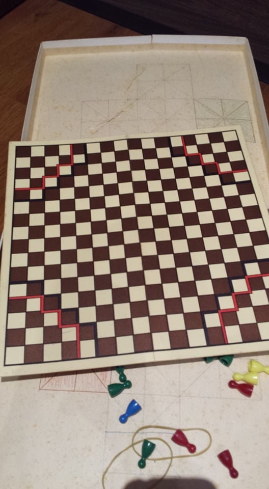 Old HALMA Table Board Game for Children and Adults,family Game,made in ...