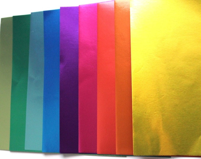 Metallic Origami Paper Pack, Shining Gold Foil Japanese Paper, Metallic ...