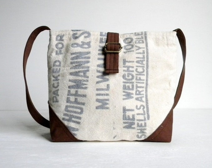 Recycled Cotton Sack Cross Body Day Bag - Etsy