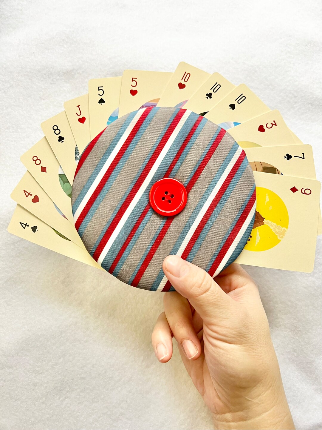 Holder for Playing Cards Playing Card Gifts Soft Striped - Etsy