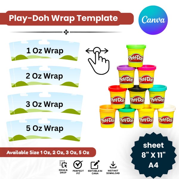 Play doh labels - Etsy México