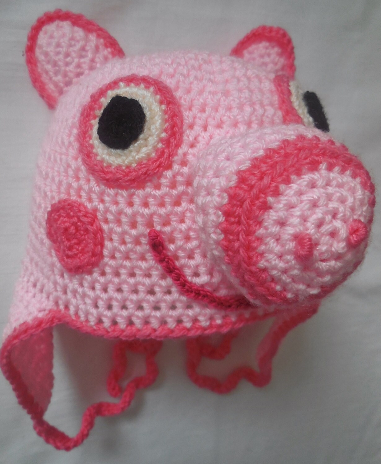 Pig Crochet Hat PATTERN English and American Terms. Written - Etsy