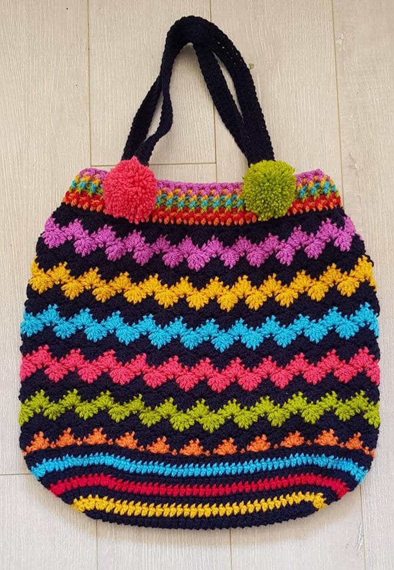 Crochet Wavy Bag Digital PATTERN Written in English and American ...