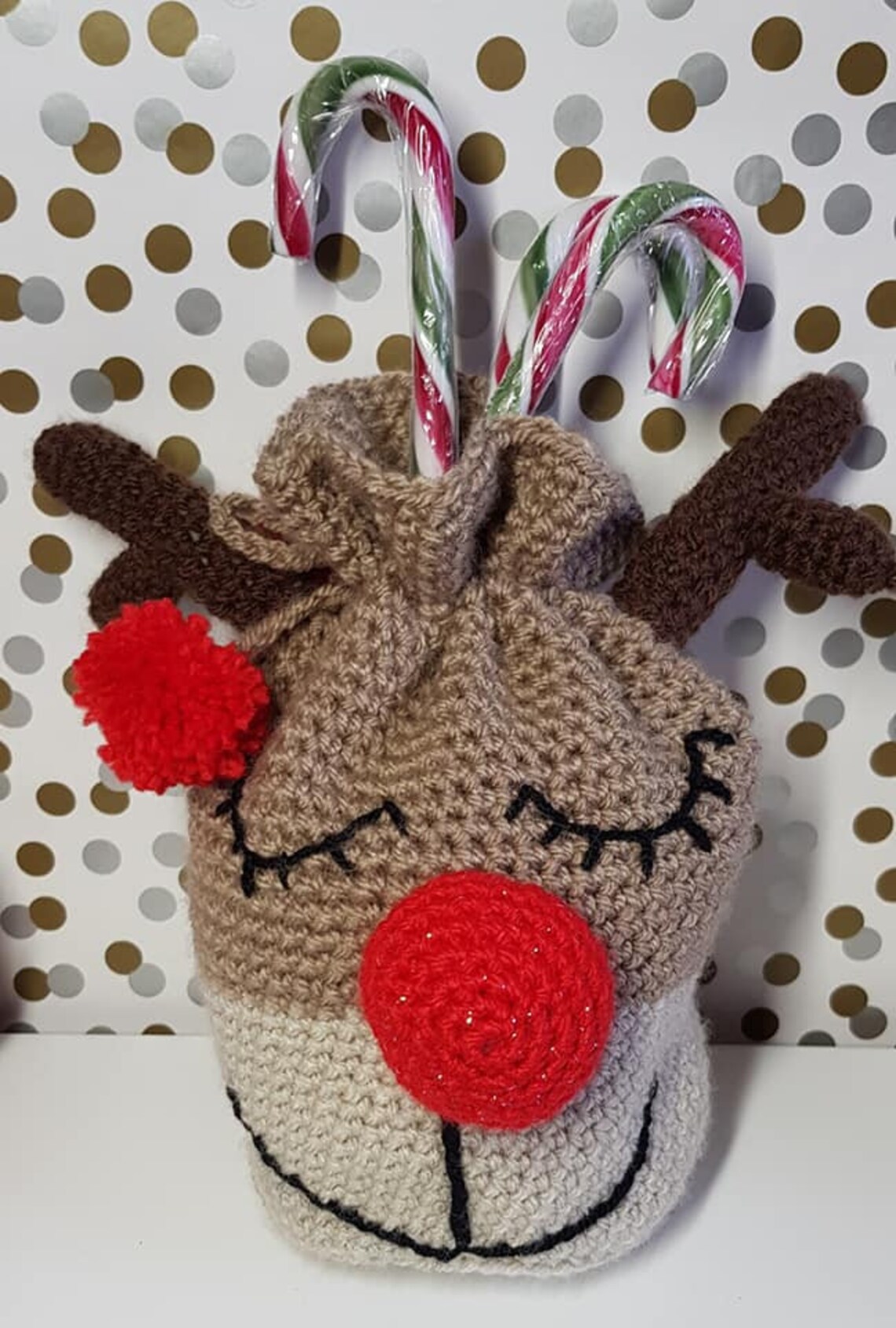 Crochet Christmas Candy Bag PATTERN, Written in English and is ...