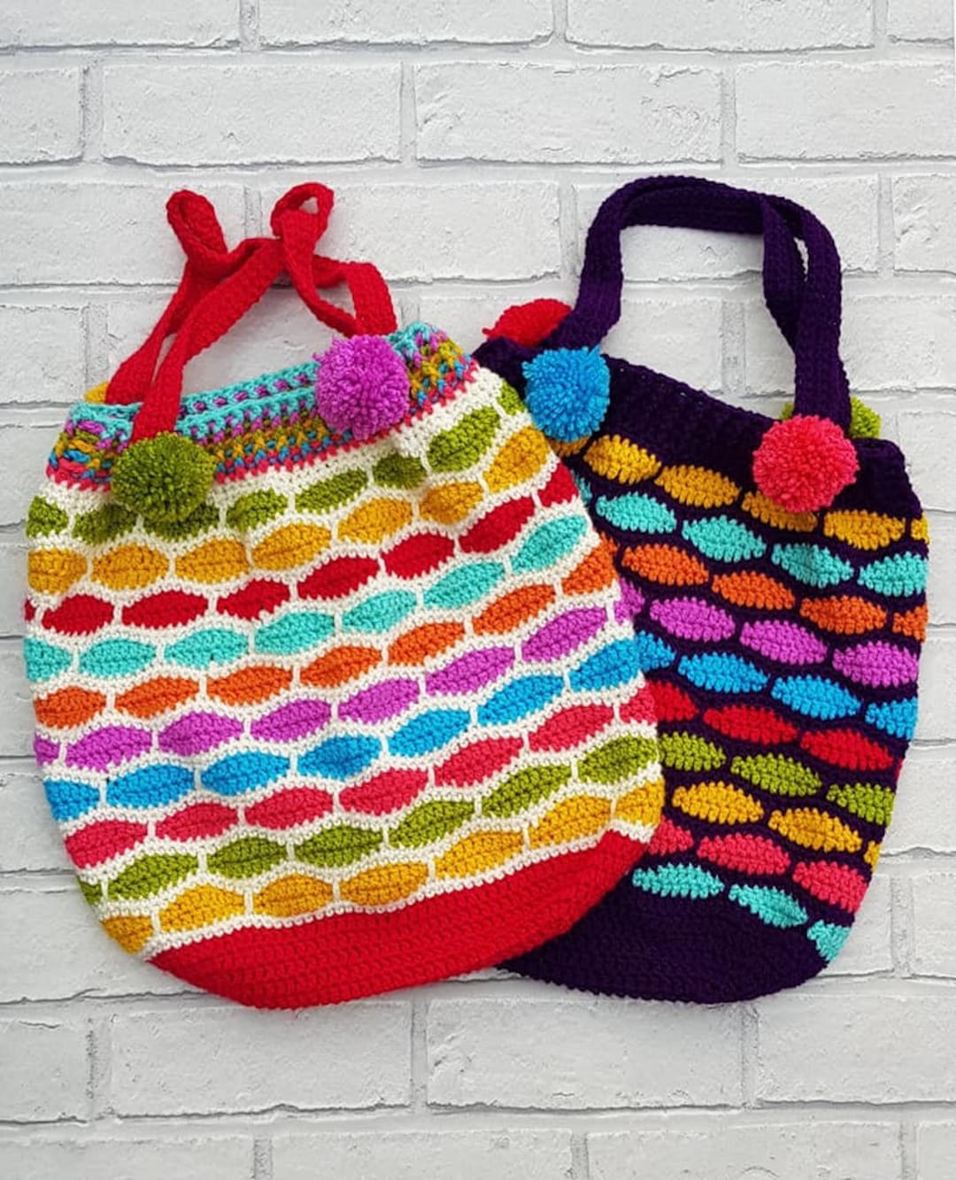 Crochet Millstone Bag Digital Pdf PATTERN. Written in UK and American ...