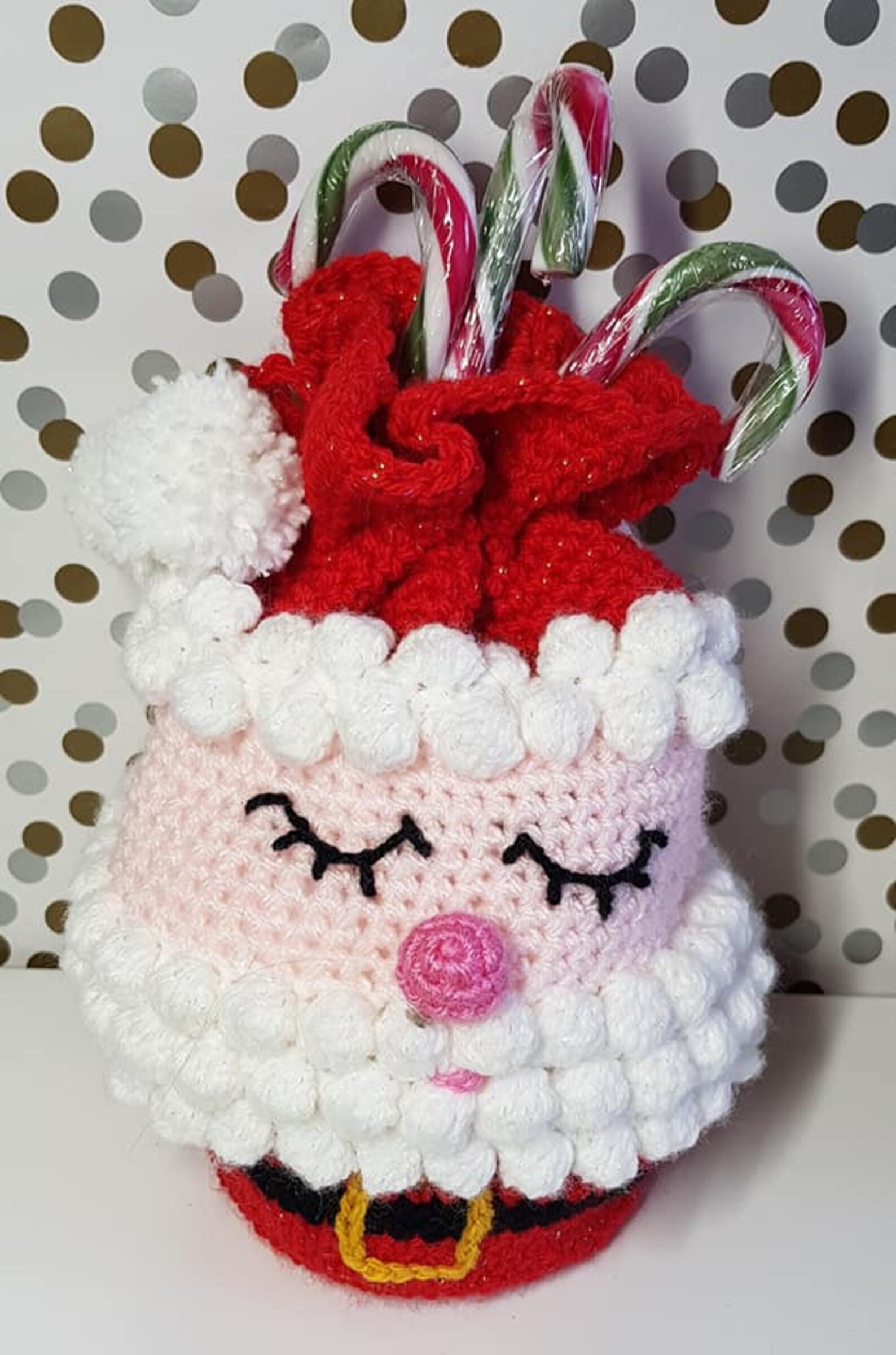 Crochet Christmas Candy Bag PATTERN, Written in English and is ...