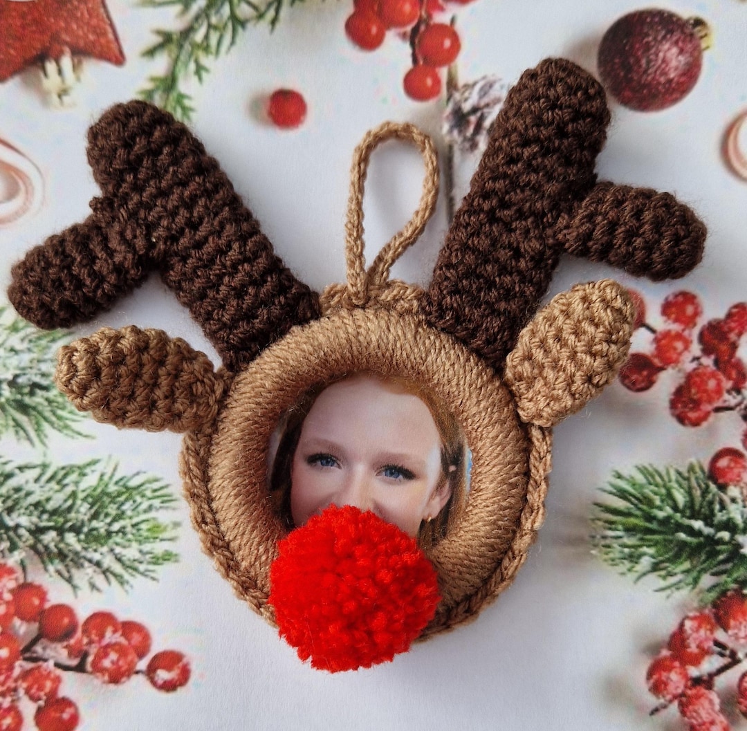 Crochet Christmas Rudolph Digital PDF PATTERN Ornament - Etsy
