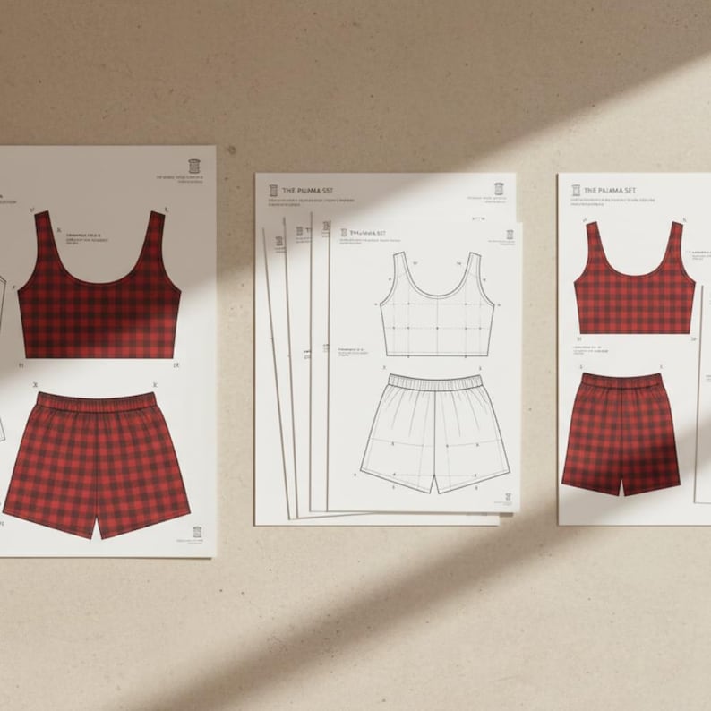 Bliss Set Sewing Pattern, Two-piece Outfit Top Skirt, Beginner Friendly ...