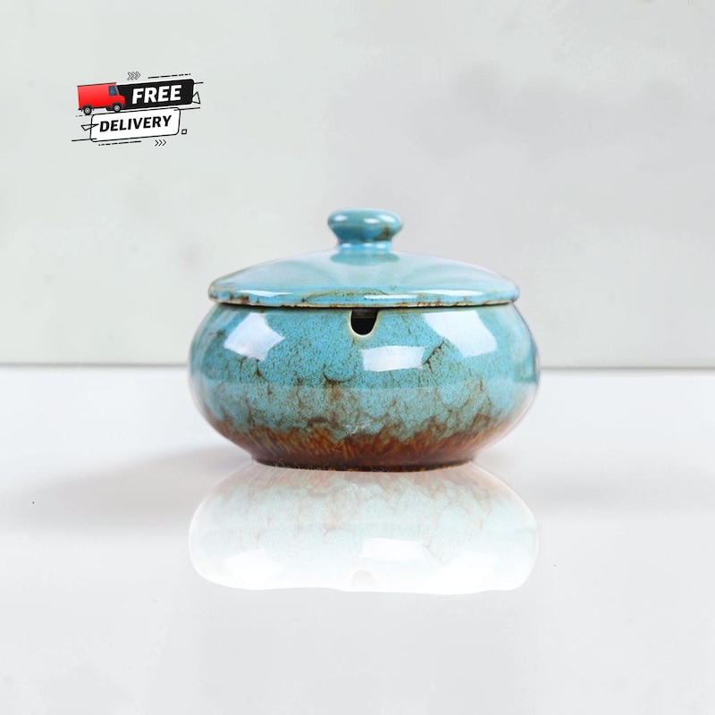 Ash Tray Outdoor With Lid - Etsy
