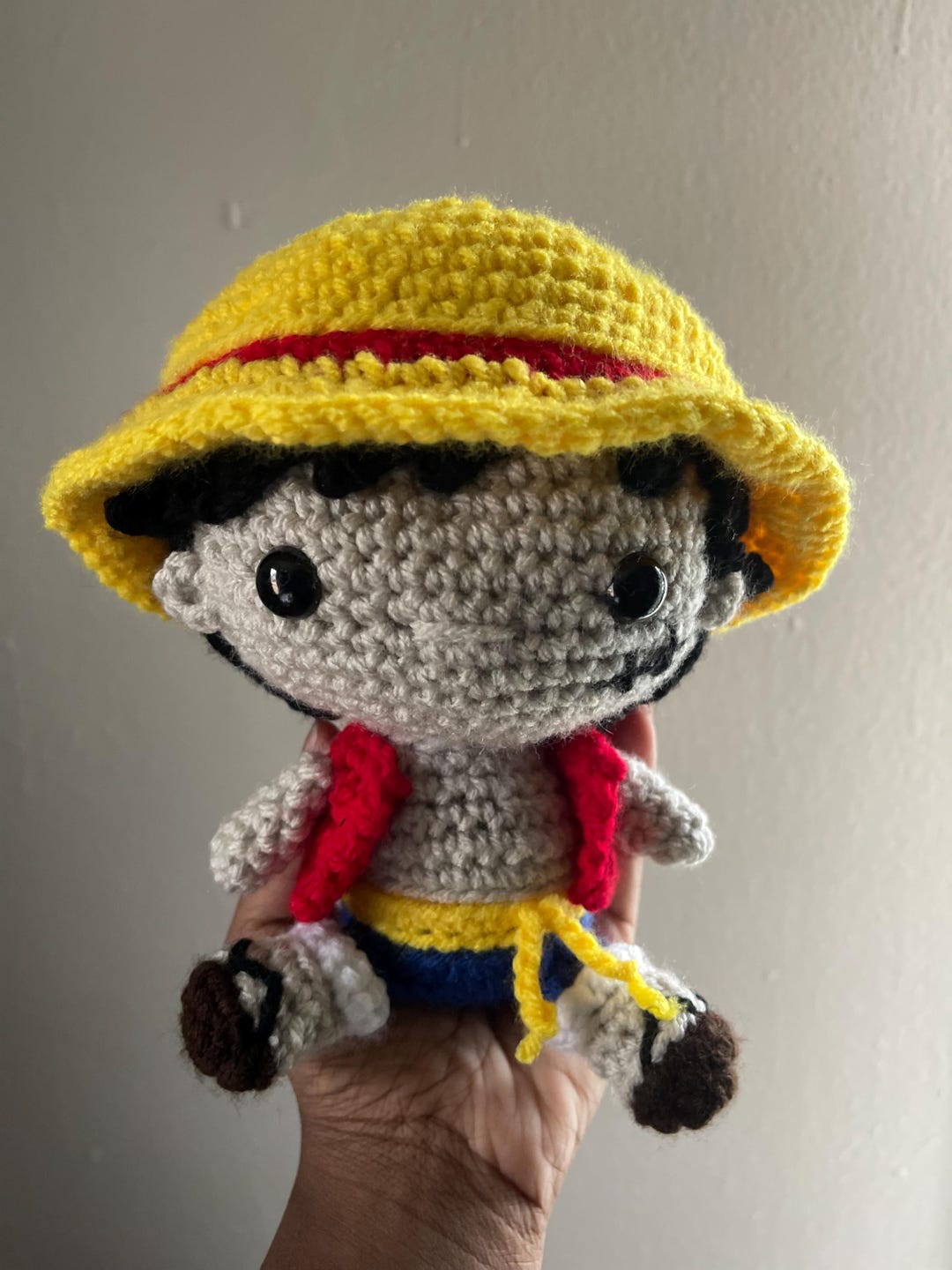Crochet Luffy From One Piece - Etsy UK