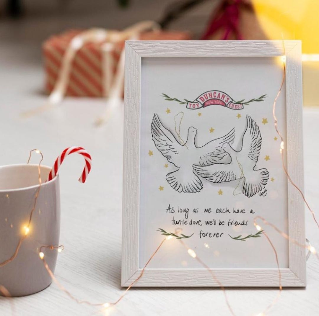 Turtle Doves Home Alone Print - Etsy