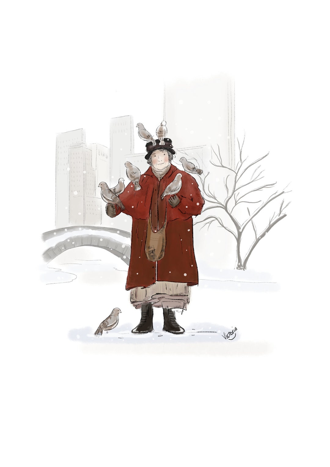 Pigeon Lady Home Alone 2 - Etsy