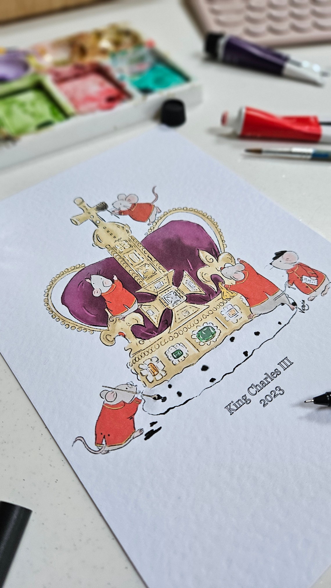 Royal Staff Mice at Work - Etsy