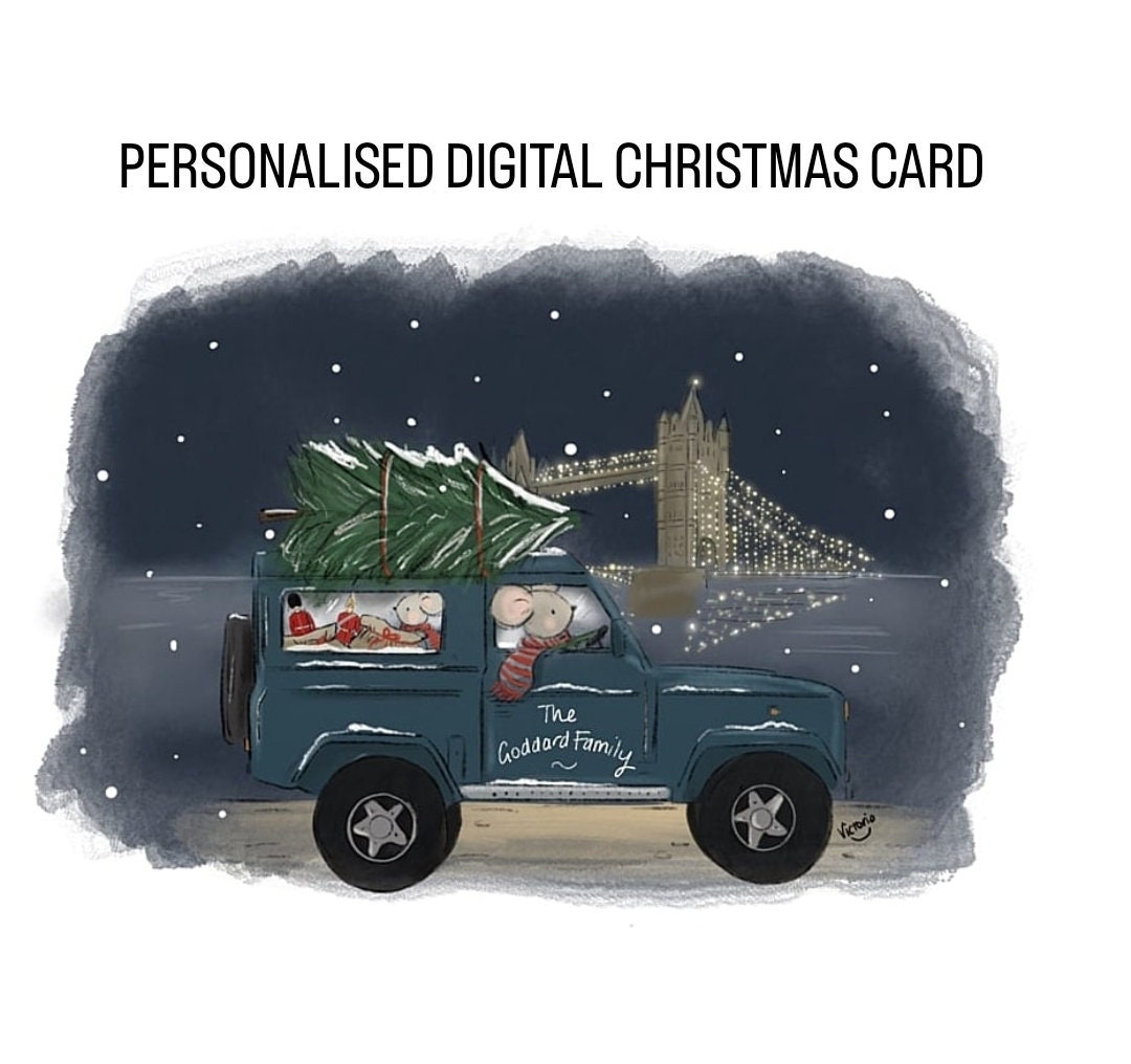 Personalised Digital Christmas Card - Etsy