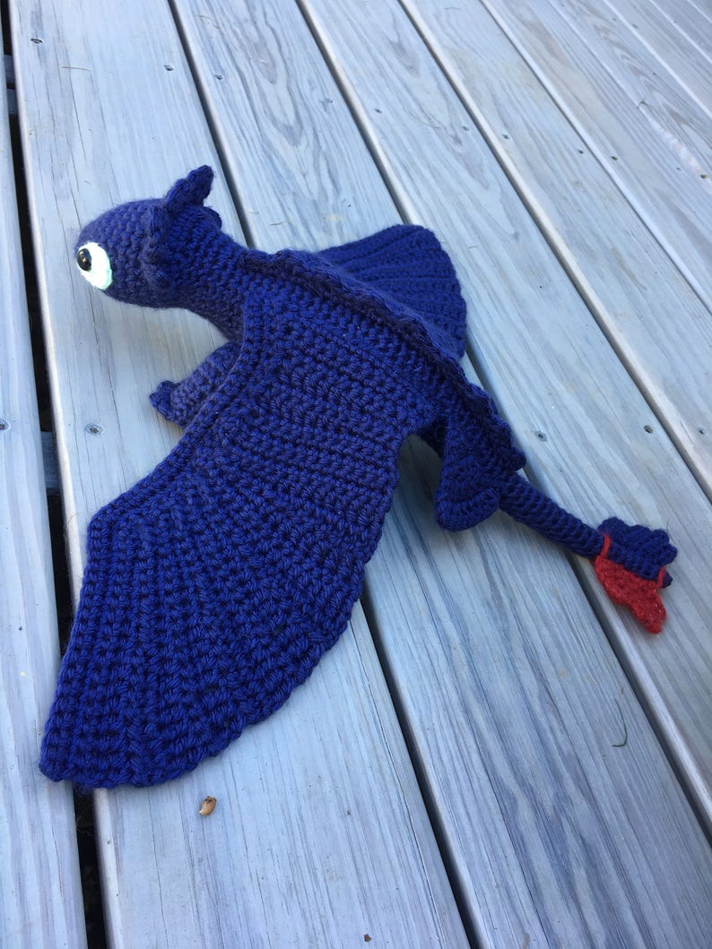Toothless - Night Fury Crochet Pattern, How to Train Your Dragon - Etsy UK