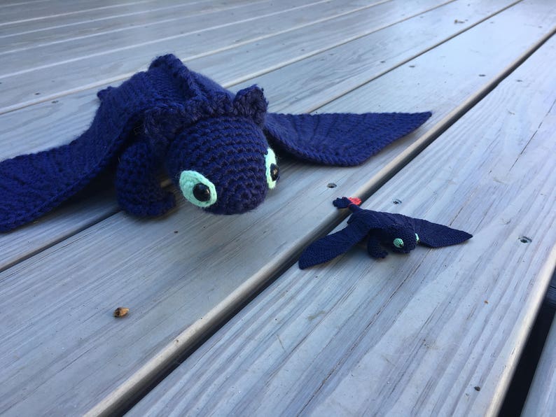 Toothless - Night Fury Crochet Pattern, How to Train Your Dragon - Etsy ...