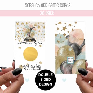 Paris Adventure Scratch off Game Cards 30 Pack Elegant Wedding Favors ...