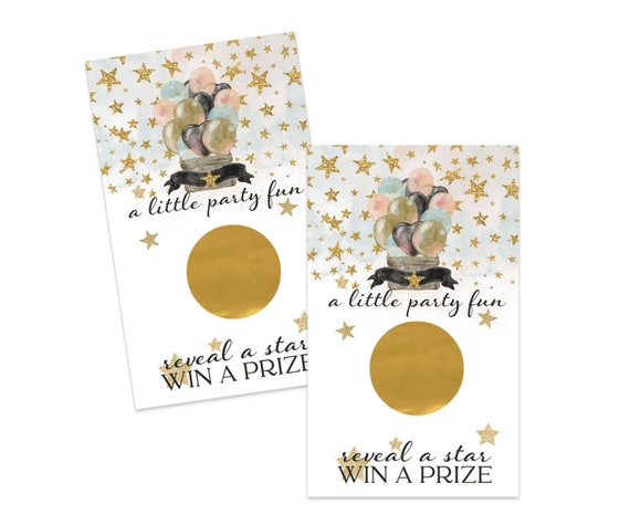 A Little Paris Party Scratch Off Cards (30 Pack) Prize Raffle Tickets ...