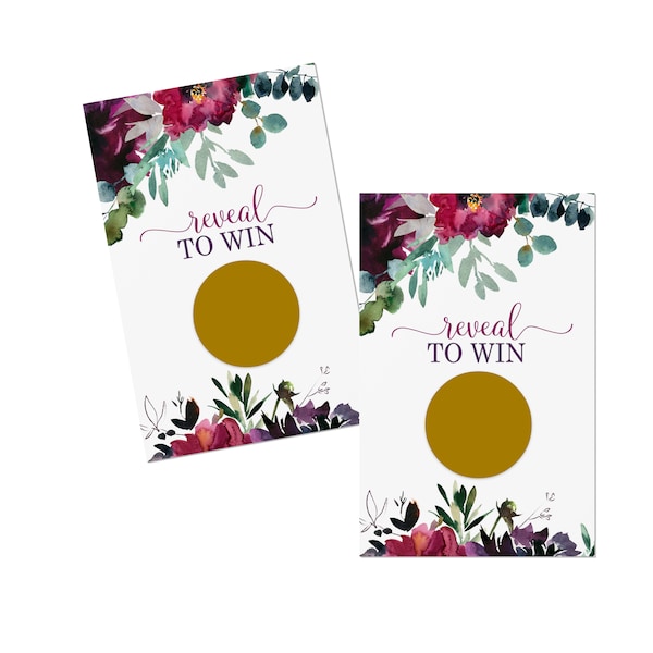 Engagement Party Scratch Offs - Etsy