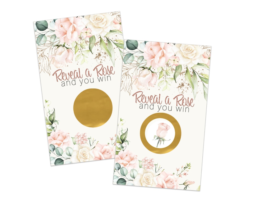 Blush Blooms Scratch off Game Cards All Occasion Lottery Scratcher ...
