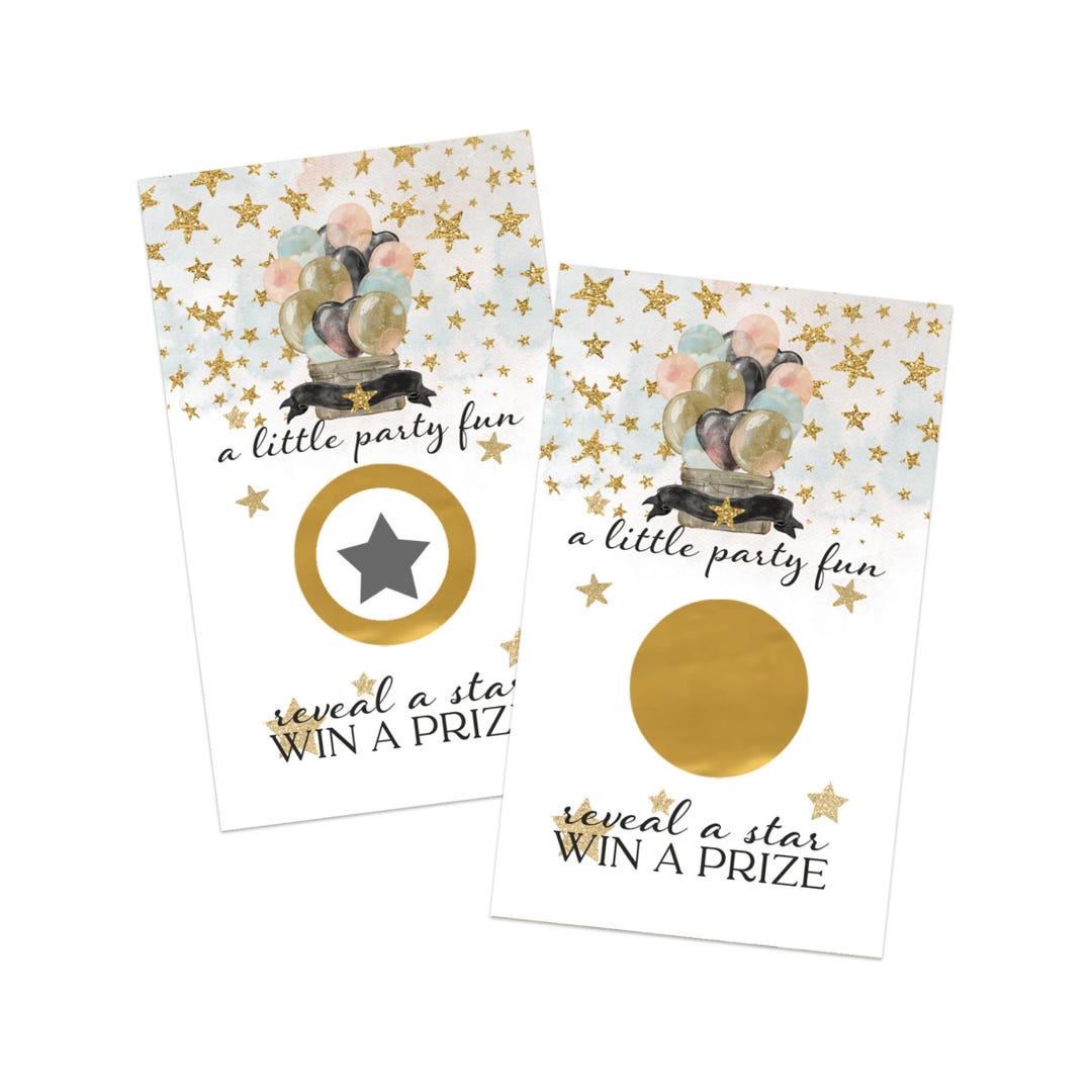 Paris Adventure Scratch off Game Cards 30 Pack Elegant Wedding Favors ...