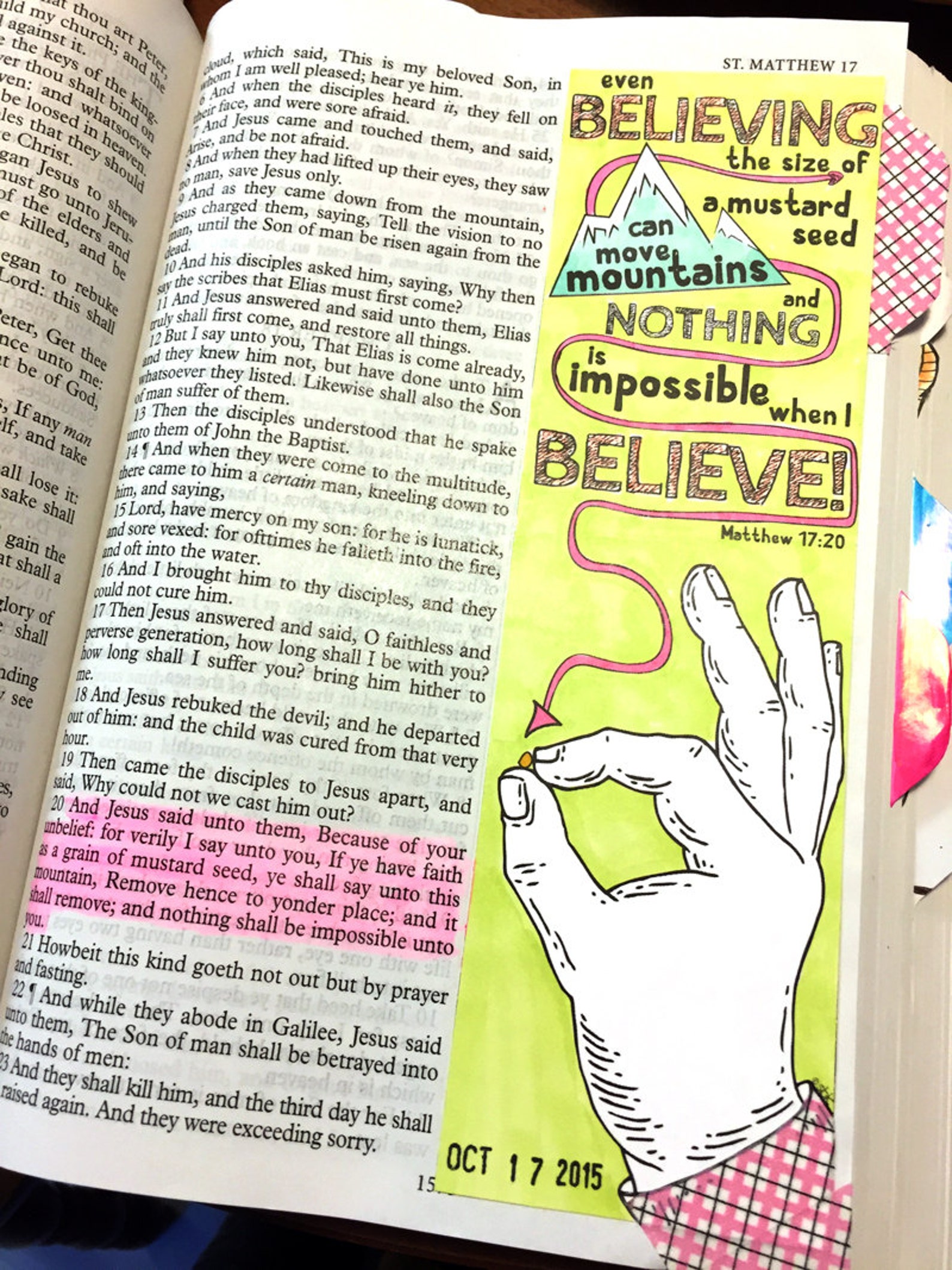 Bible Journaling Bible Verse Art Bible Verse Print Great for Faith ...