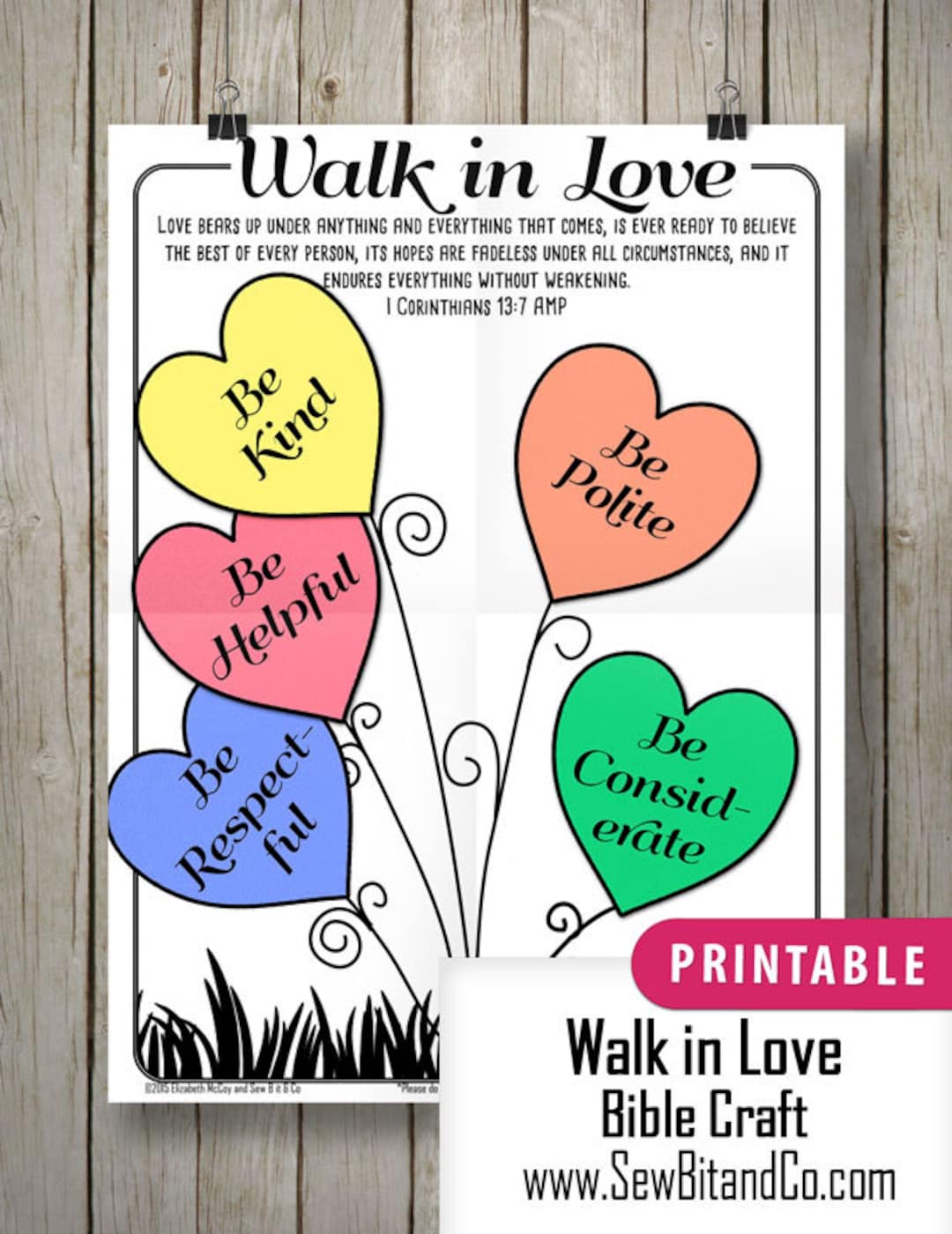 Bible Craft Kit - Walk in Love - Etsy