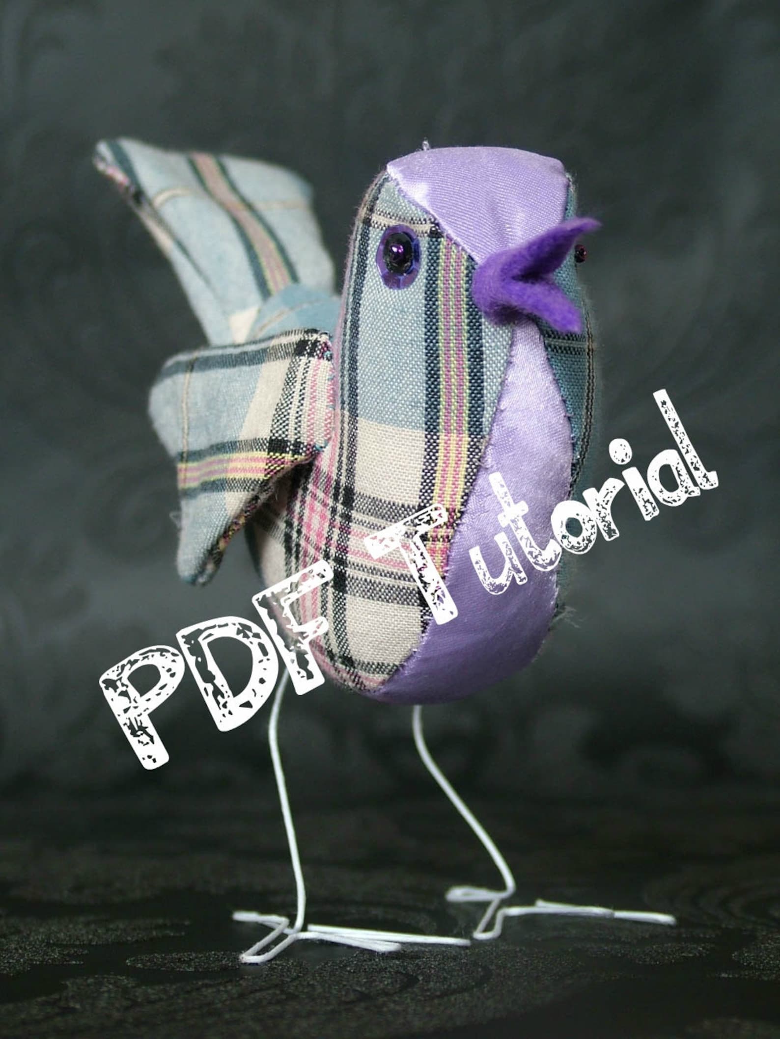 Make a Fabric Bird- Tutorial/ Pattern Pdf Epattern - Etsy
