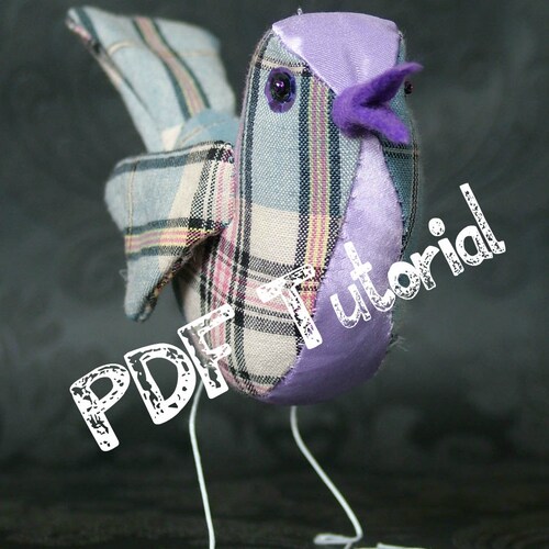 Make a Fabric Bird Tutorial/ Pattern Pdf Epattern - Etsy