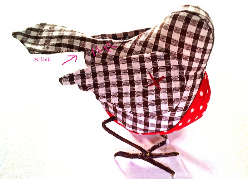 Robin (bird) Sewing Pattern, PDF, Soft Sculpture, Unusual Christmas ...