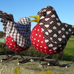 Robin Sewing Pattern, PDF, Soft Sculpture, Unusual Christmas Gift, "how ...