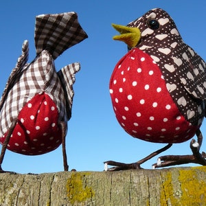 Robin (bird) Sewing Pattern, PDF, Soft Sculpture, Unusual Christmas ...