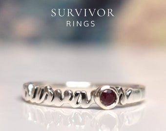 Cancer Survivor Ring | Etsy
