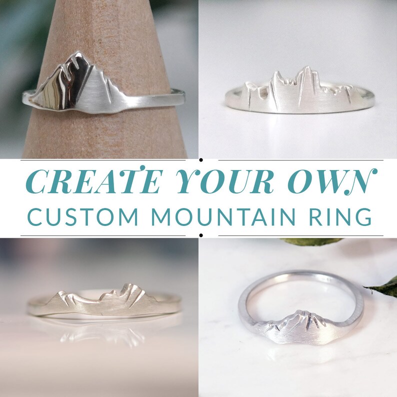 Original Custom Mountain Ring Design Your Own Ring Sterling | Etsy