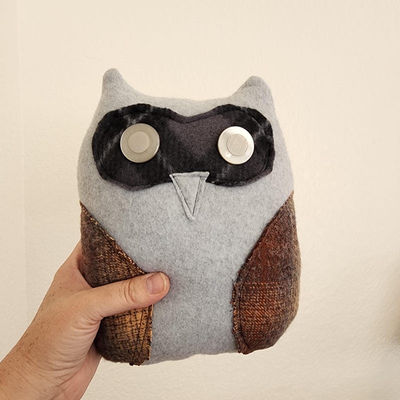 Owl Soft Toy - Etsy