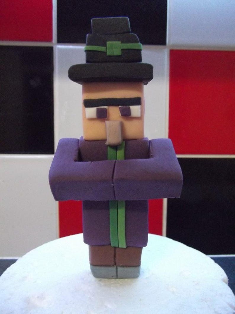 Edible 3d Minecraft Character Cake Topper Decorations, Vegan, Gaming ...