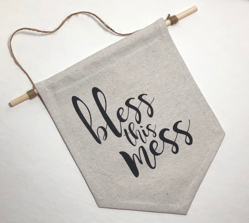 Bless This Mess Wall Banner - Etsy