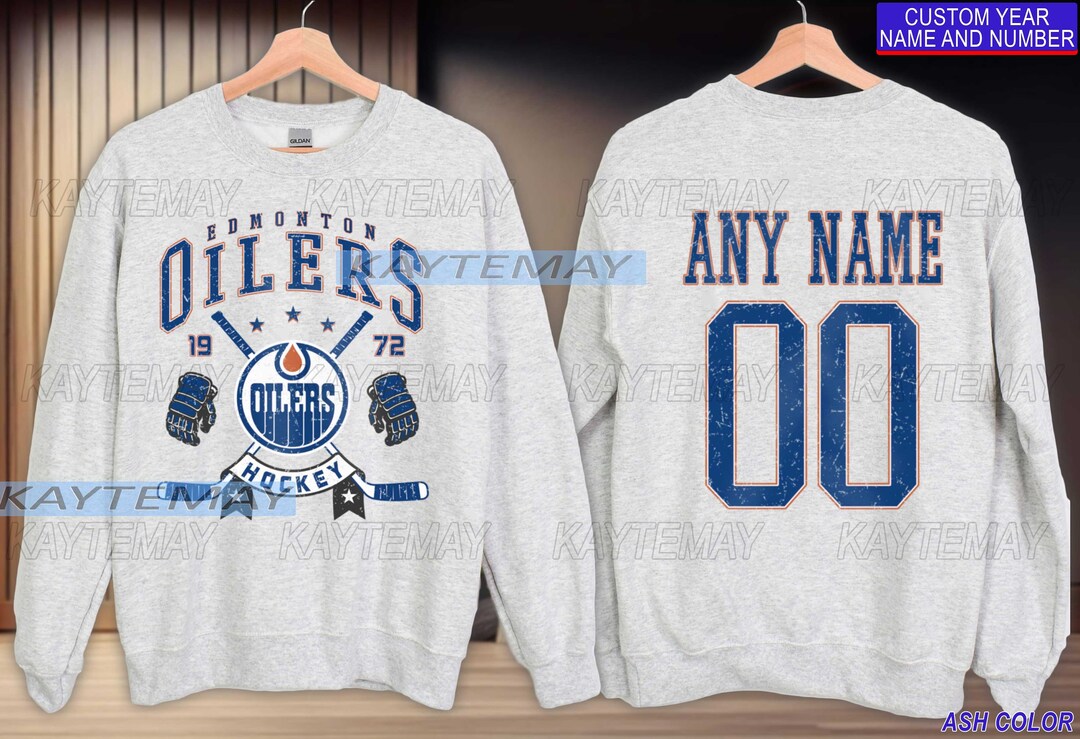 Vintage Edmonton Oilers Sweatshirt Connor Mcdavid Shirt Edmonton Hockey ...