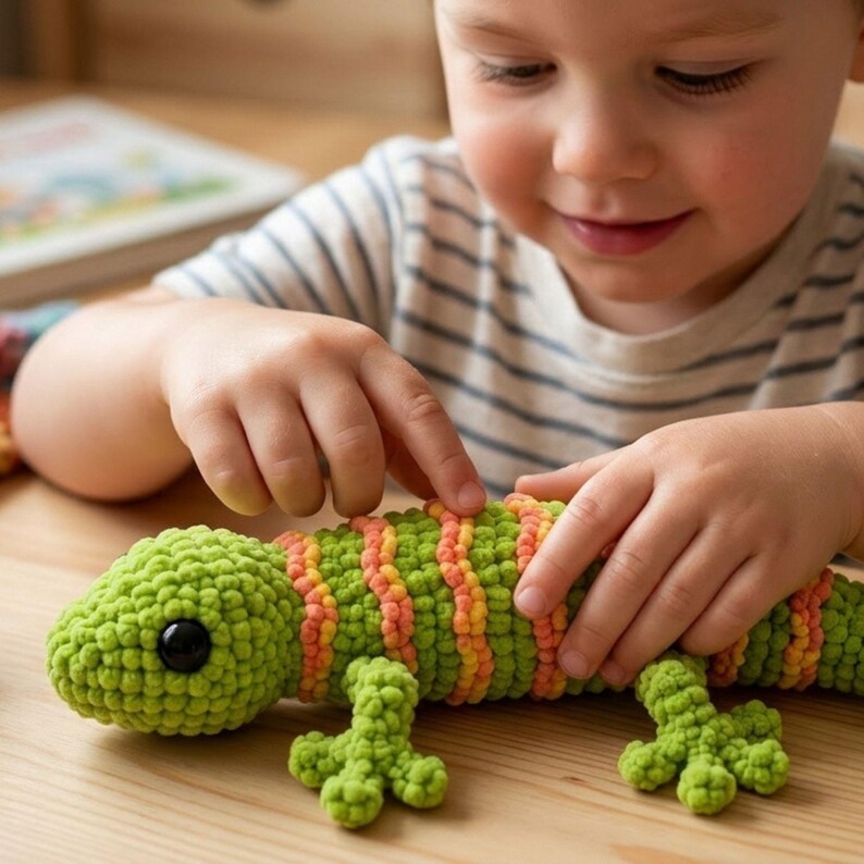 Lizard Crochet Pattern: No Sew Amigurumi Gecko (PDF in English) - Etsy ...