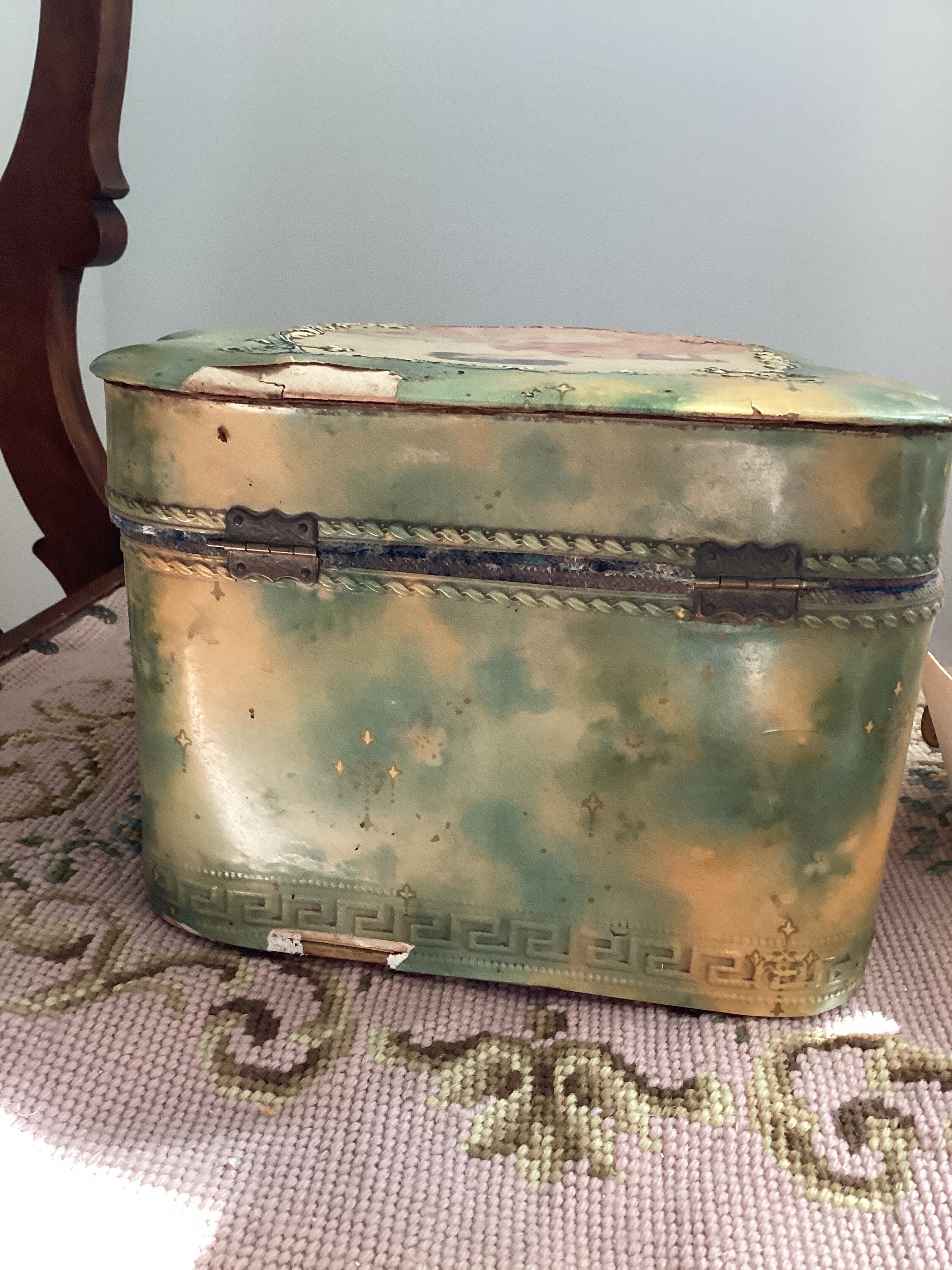 Antique Celluloid Collar Box With 2 Collars - Etsy