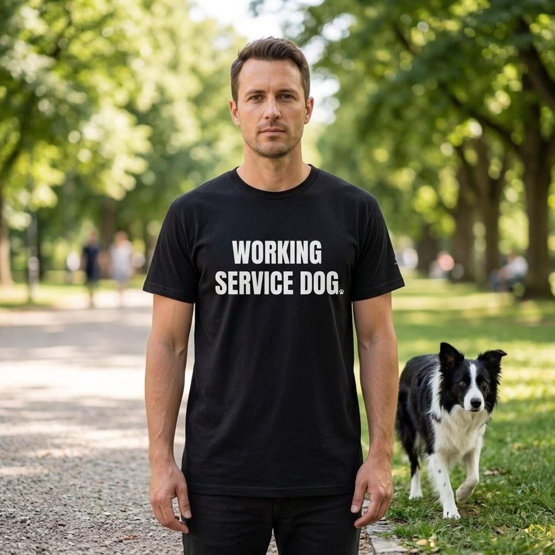 Working Service Dog Shirt, Service Dog Awareness Shirt, Service Dog ...
