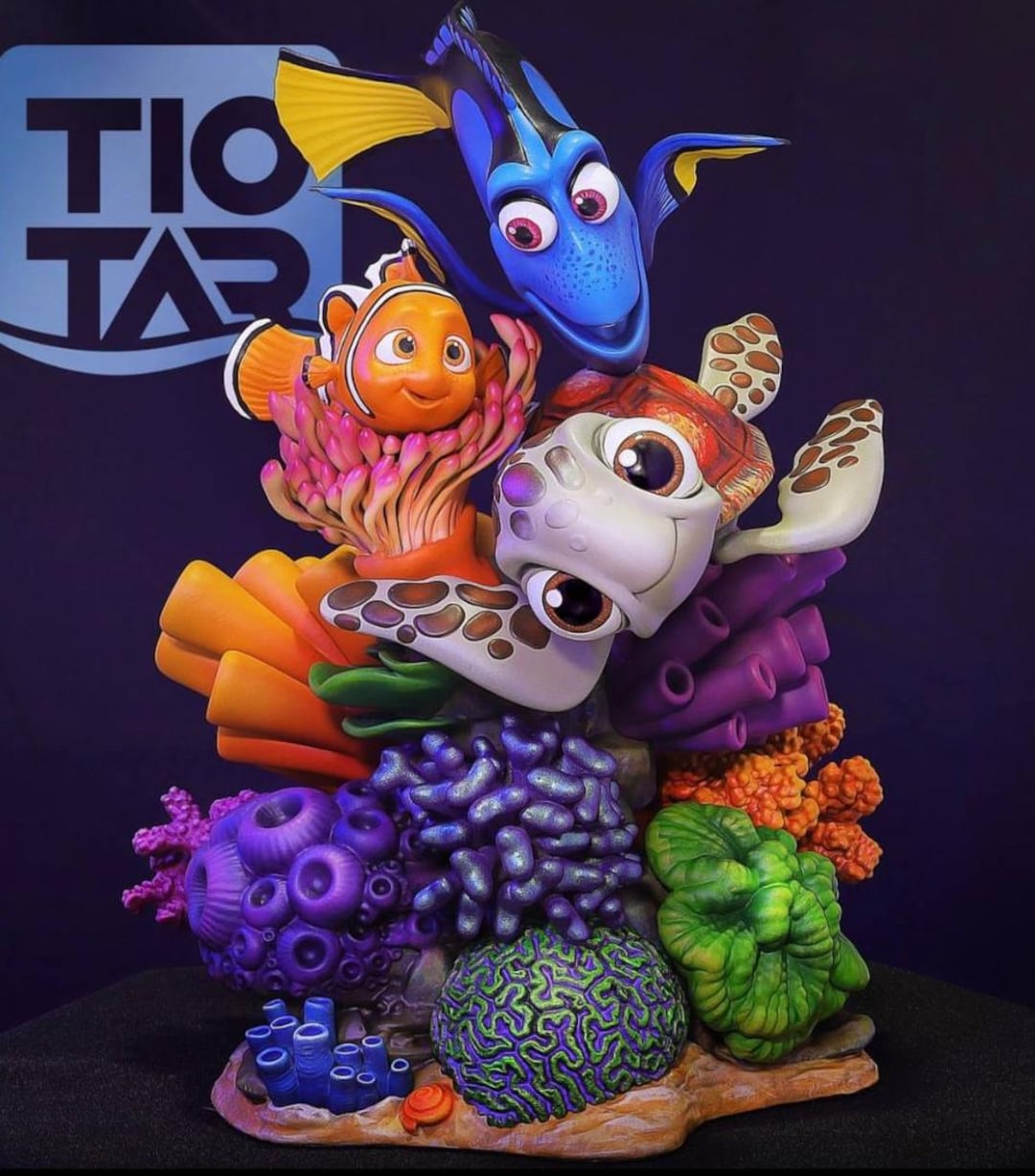 Finding Nemo – Reef Reunion Diorama | Ocean Harmony STL Statue | 3D ...