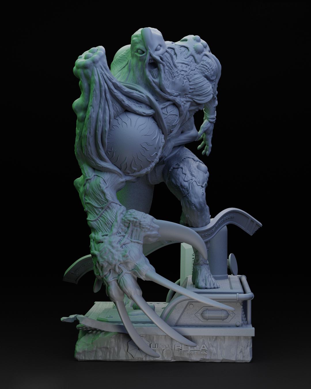 Resident Evil 2 – William Birkin | G‑mutation Fury STL Statue | 3D ...