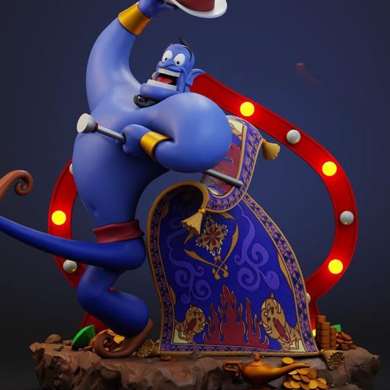 Aladdin Genie Resin - Etsy