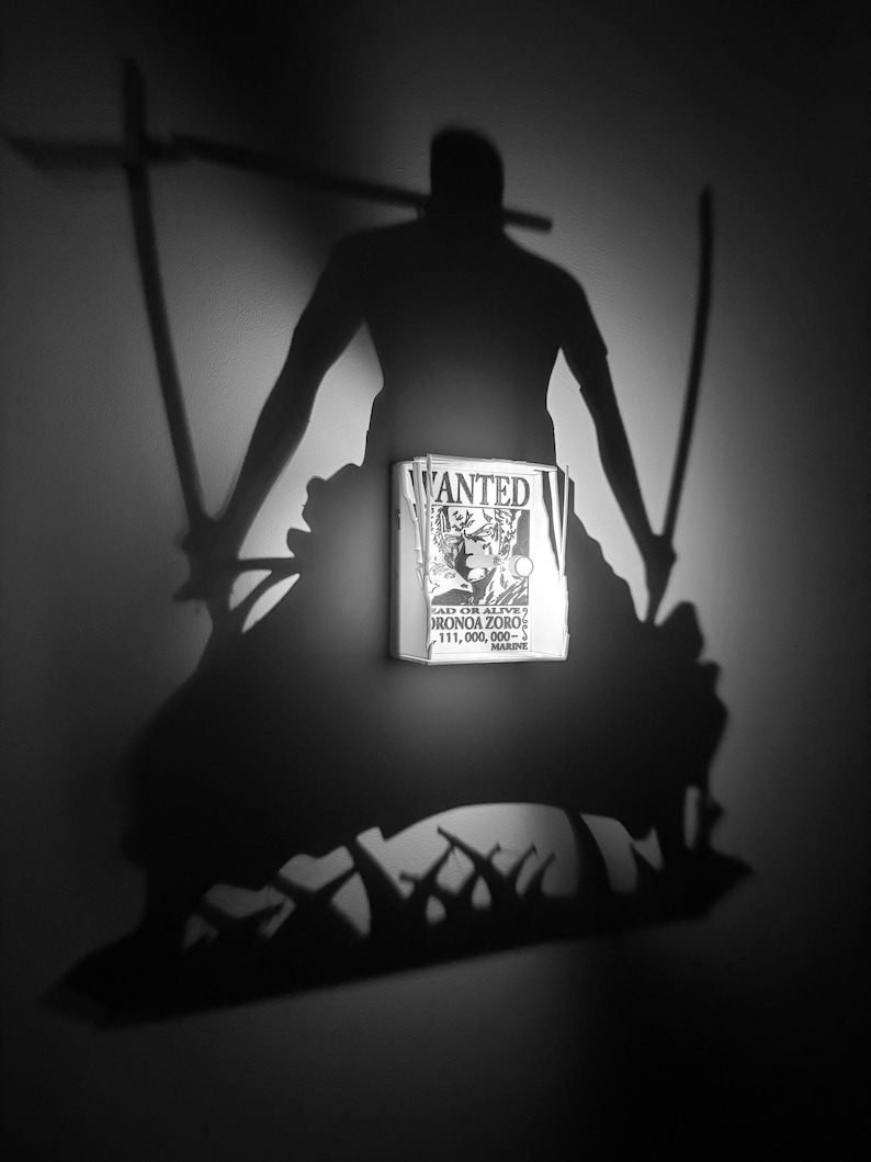 Shadow Art Zoro (one Piece) - Etsy