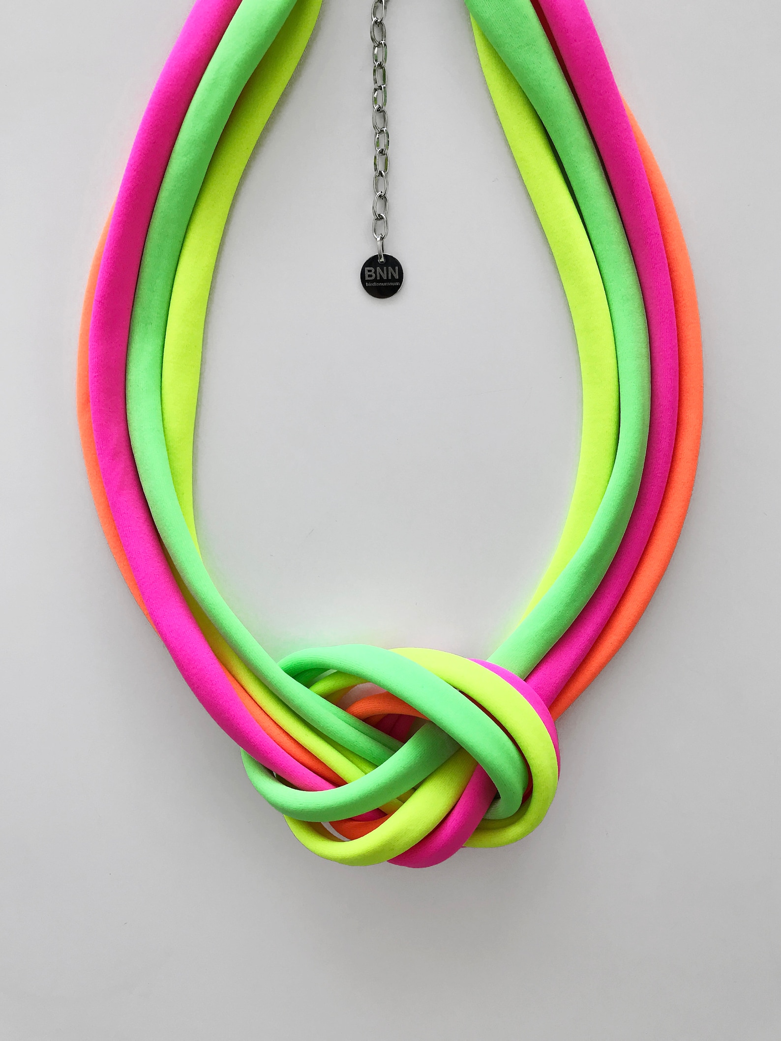 Neon Knot Necklace Neons Rope Necklace Unique Knotted Choker - Etsy